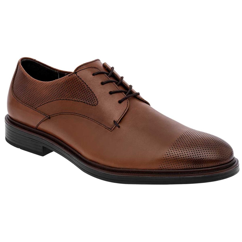 Zapato De Vestir Color Café Para Hombre, - Leoneri